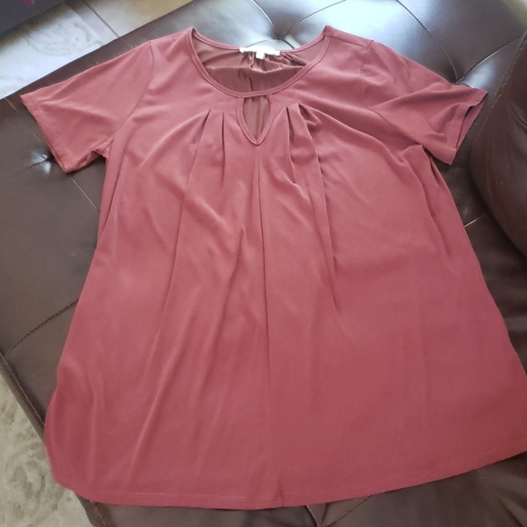 Andree | Tops | Boutique Rust Color Shirt | Poshmark